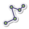 Line icons in Stickers style for graphic & UI design