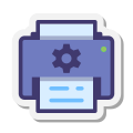 Line icons in Stickers style for graphic & UI design