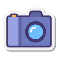 SLR Camera icon in Ice Cream Style