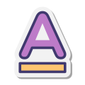 Text Color icon in Windows Metro Style