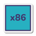 X86 icon in Ice Cream Style