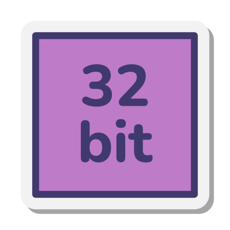 32-bit icon in Stickers Style