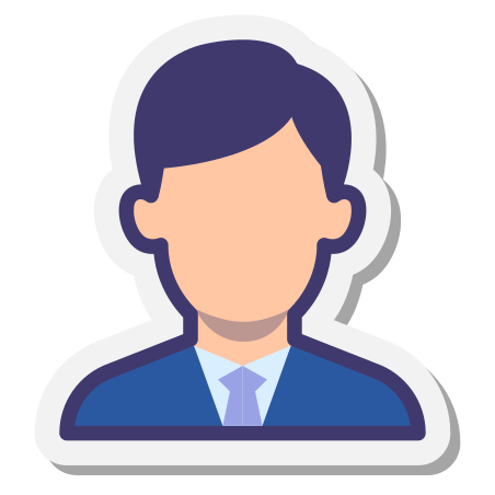 Administrator Male icon in Stickers Style