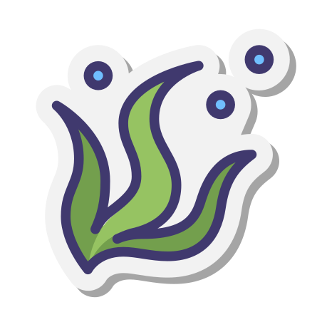 Algae icon in Stickers Style
