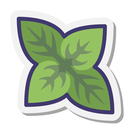Basil icon in Stickers Style