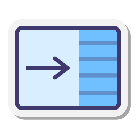 Close Pane icon in Stickers Style