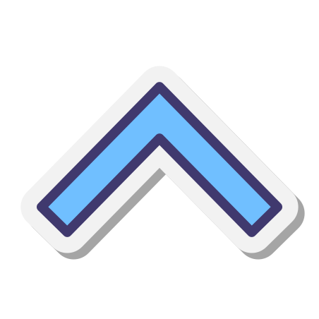 Collapse Arrow icon in Stickers Style