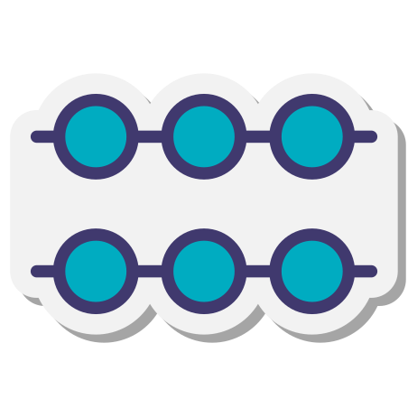 Connected No Data icon in Stickers Style
