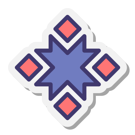 Courage Symbol icon in Stickers Style