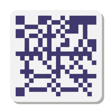 Data Matrix Code icon in Stickers Style