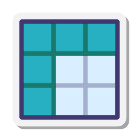 Data Sheet icon in Stickers Style