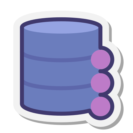 Database Options icon in Stickers Style