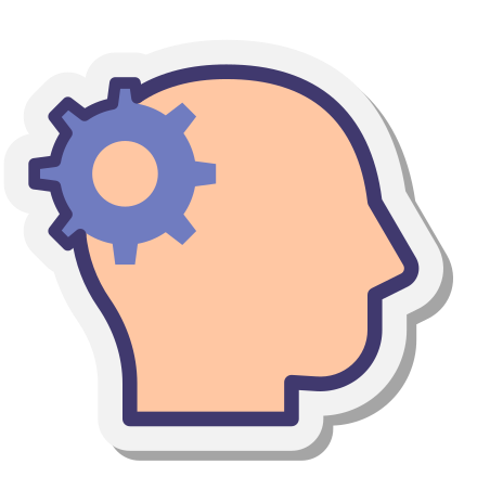 Development Skill icon in Stickers Style