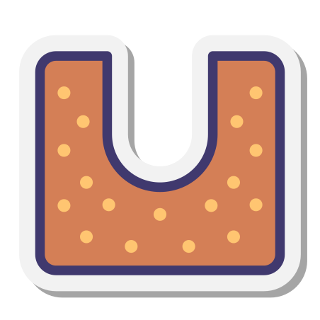 Ditch icon in Stickers Style
