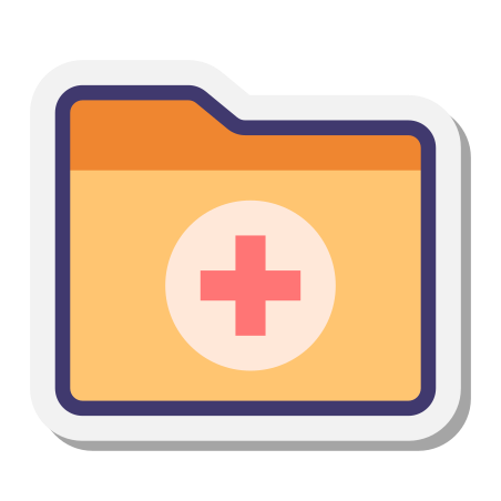 Doctors Folder icon in Stickers Style