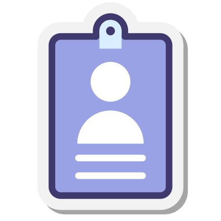 Name Tag icon in Stickers Style