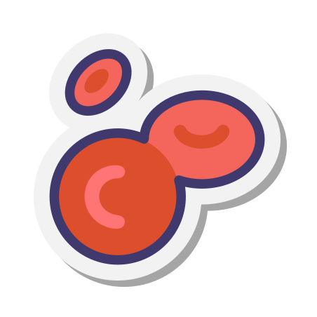 Erythrocytes icon in Stickers Style