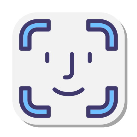 Face ID icon in Stickers Style