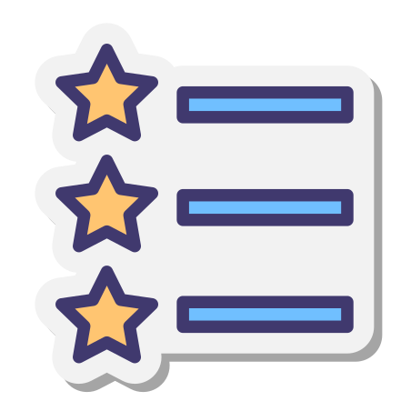Features List icon in Stickers Style