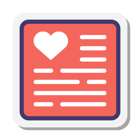 For You icon in Stickers Style