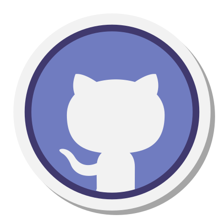 GitHub icon in Stickers Style