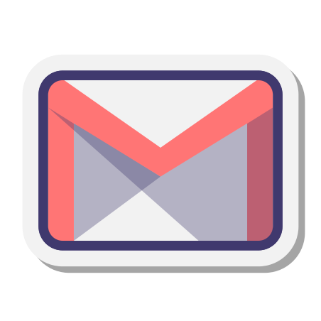 Gmail logo icon in Stickers Style