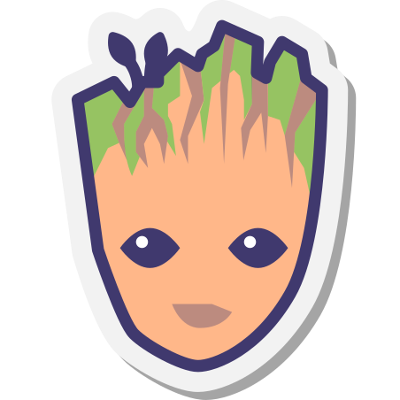 Groot icon in Stickers Style
