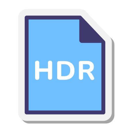 HDR Photo icon in Stickers Style