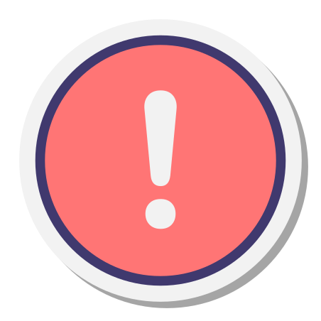 High Importance icon in Stickers Style