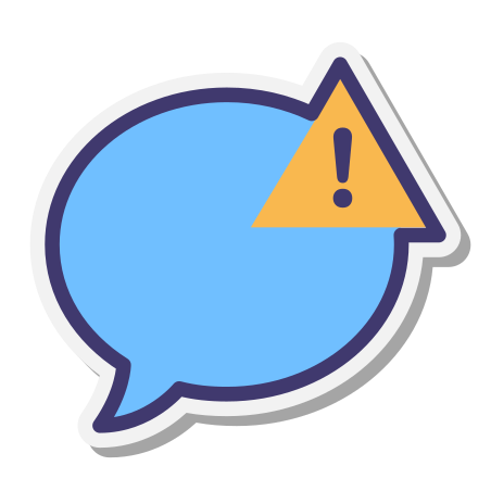 High Priority Message icon in Stickers Style