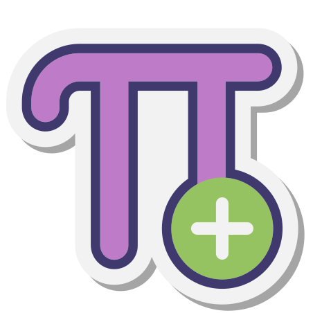 Insert Equation icon in Stickers Style