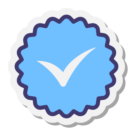 Instagram Check Mark icon in Stickers Style