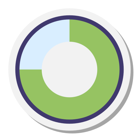Loading Sign icon in Stickers Style