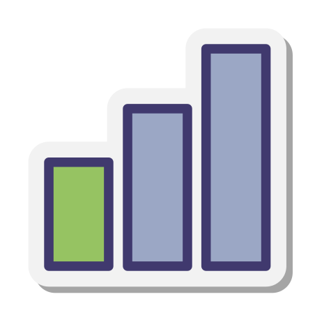 Low Connection icon in Stickers Style