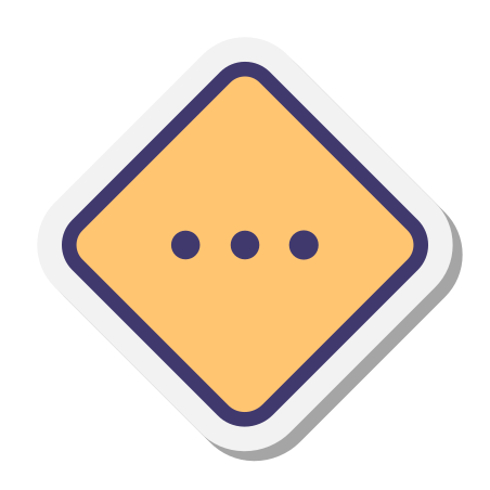 Medium Priority icon in Stickers Style