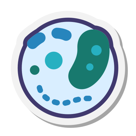 Microorganisms icon in Stickers Style
