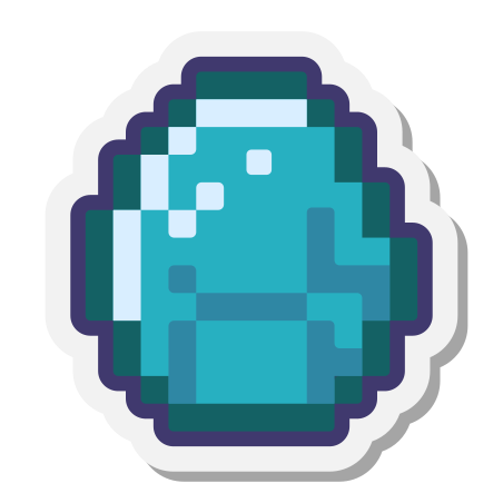 Minecraft Diamond icon in Stickers Style