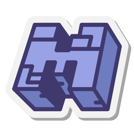 Minecraft Logo icon in Stickers Style