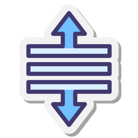 Greifer bewegen Icon im Stickers Stil