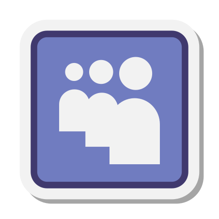 Myspace App icon in Stickers Style
