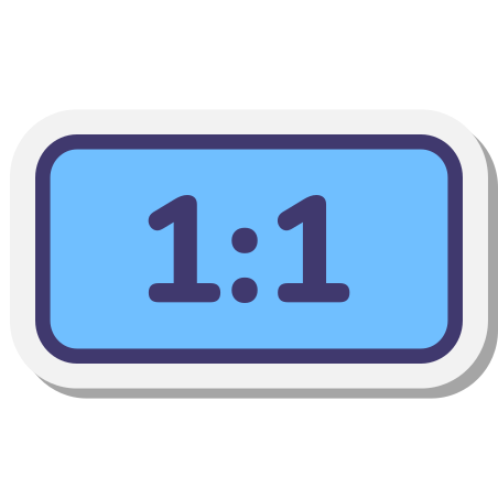 Original Size icon in Stickers Style