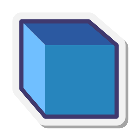 Orthogonal View icon in Stickers Style