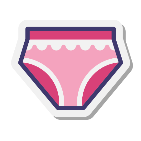Panties icon in Stickers Style