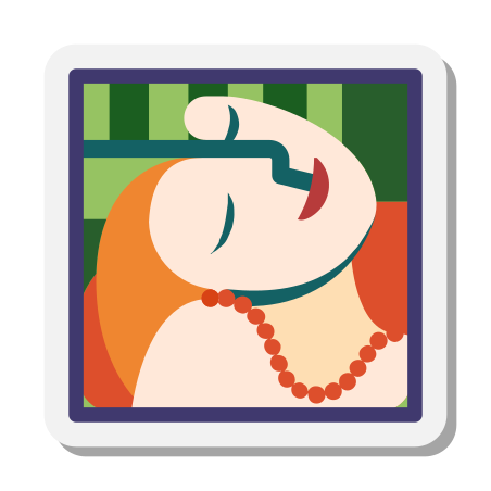 Picasso icon in Stickers Style