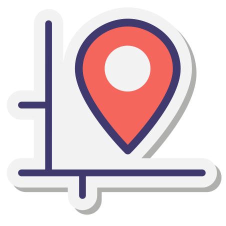 Pickup Point icon in Stickers Style