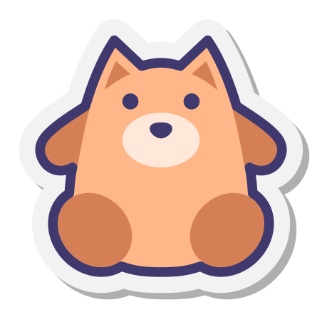Plush icon in Stickers Style