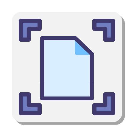 Portrait Mode Scanning icon in Stickers Style