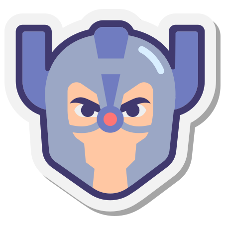 Professor X icon in Stickers Style