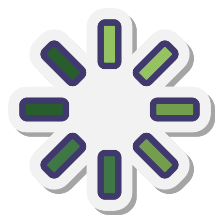 Progress Indicator icon in Stickers Style