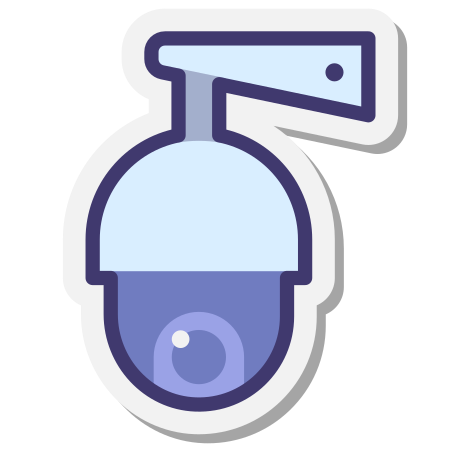 PTZ Camera icon in Stickers Style